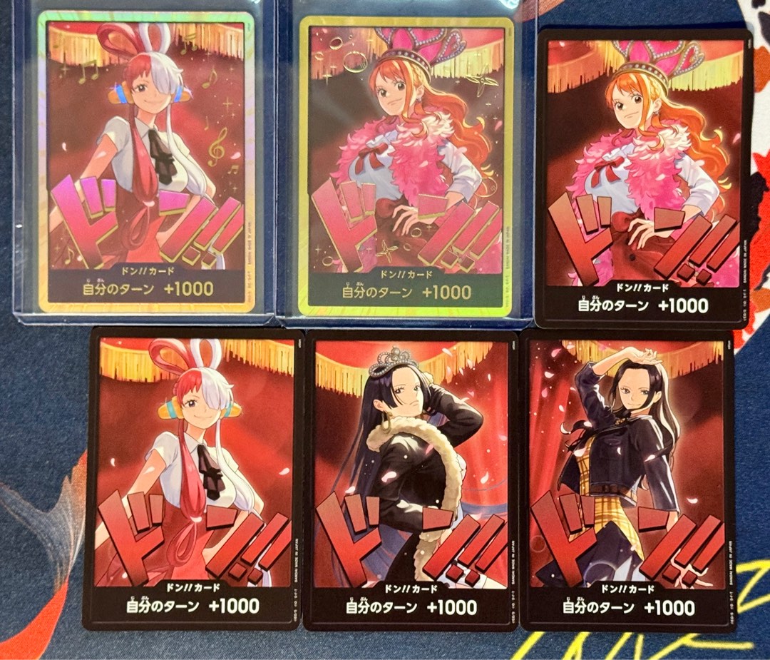 Don Uta gold AA Nami Boa Hancock Robin one piece eb03 eb3 eb-03 tcg ...