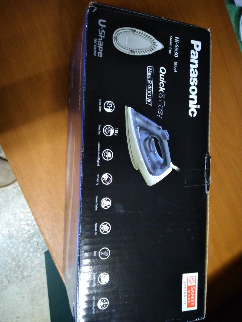 Panasonic NI-S530 Steam Iron (Blue), TV & Home Appliances, Irons ...