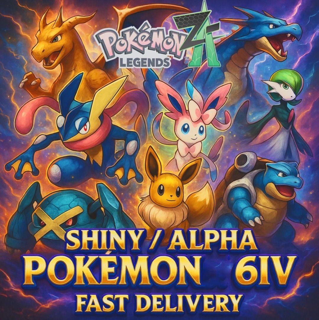 Pokemon Legends ZA/Z-A (6IV/BR/EV Trained/Alpha/Shiny) All-in-one Legit ...