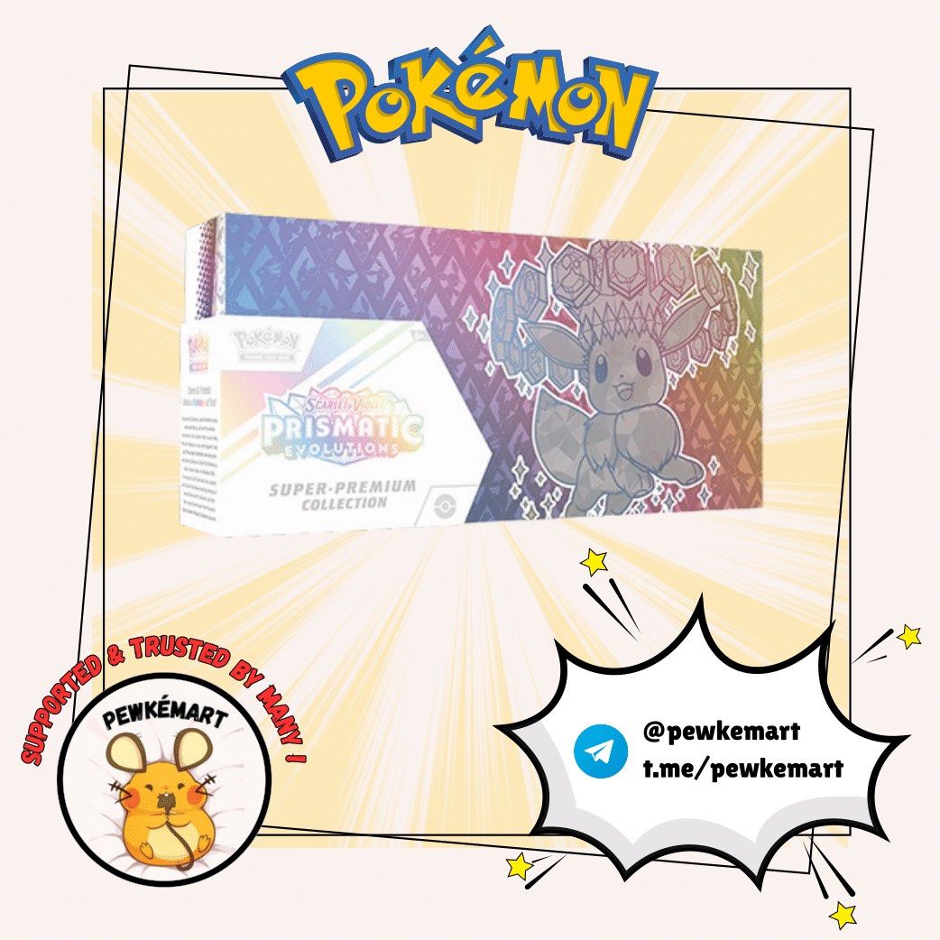 [READY STOCK] Pokemon Prismatic Evolutions Super-Premium Collection SPC ...