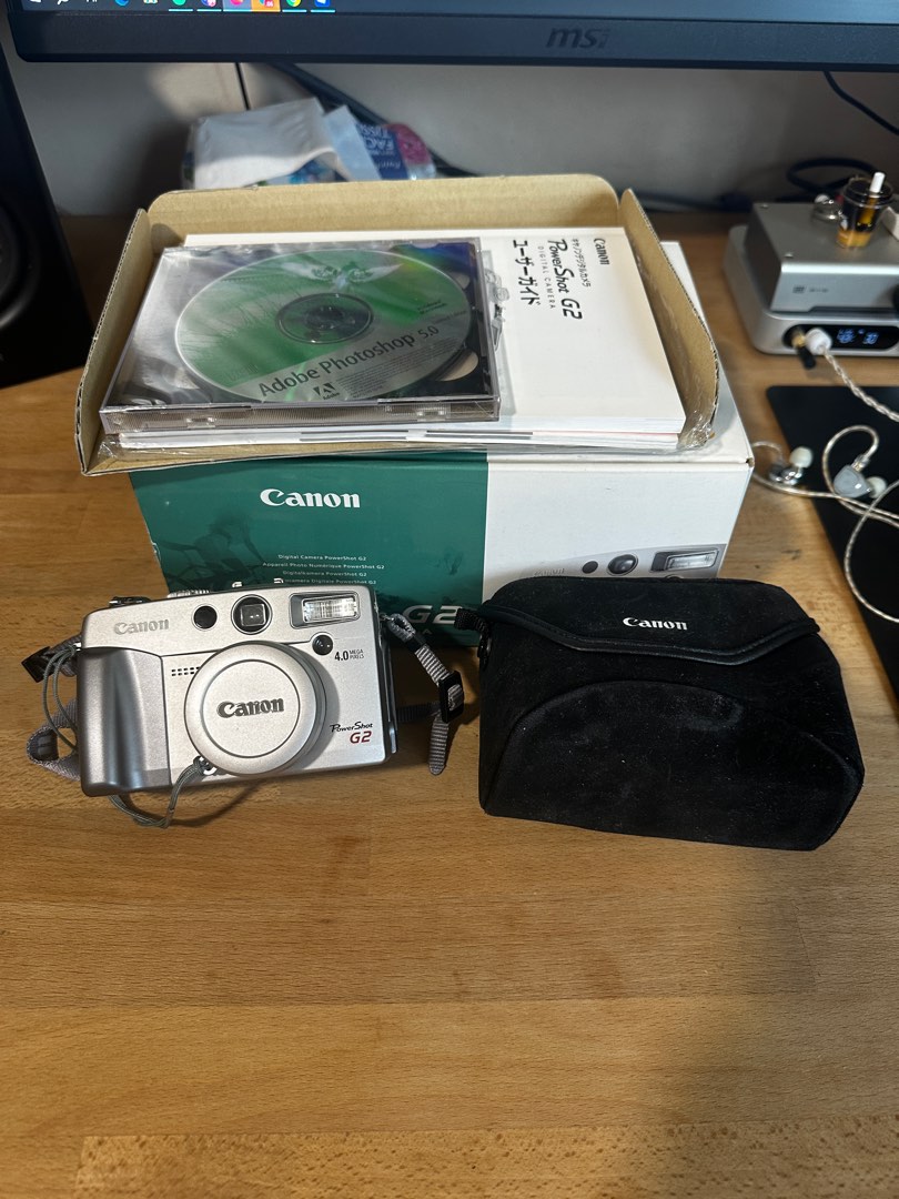 Rare - Canon Powershot G2 with accessories, Photography, Cameras on ...