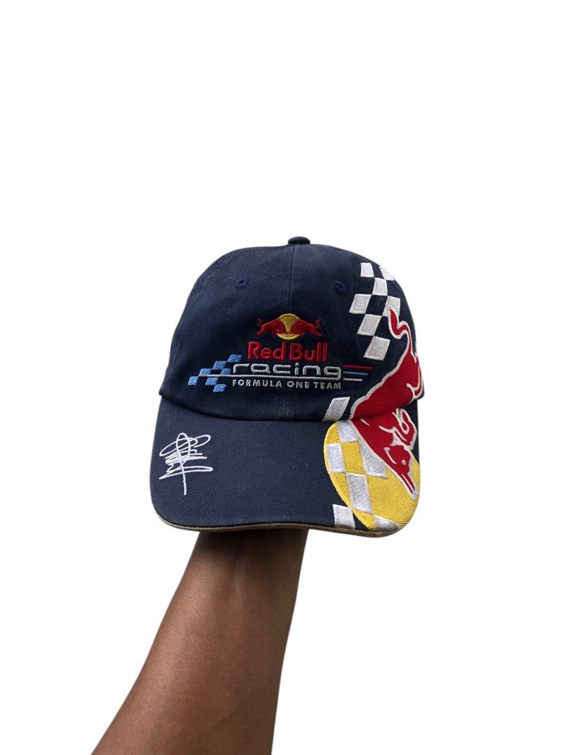 💯RED BULL SEBASTIAN VETTEL Renault Racing Formula 1 Team One Size Retro ...