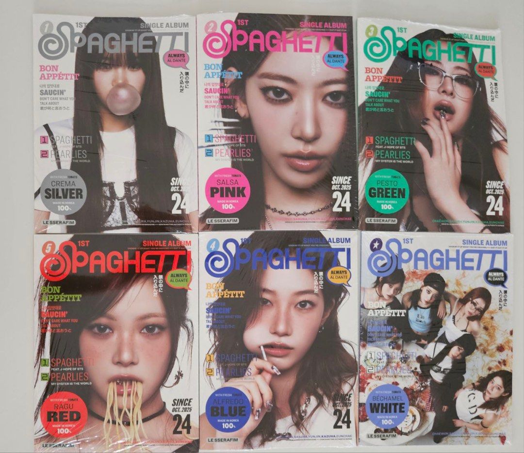 Sg in stocks le sserafim spaghetti compact sealed albums member version ...