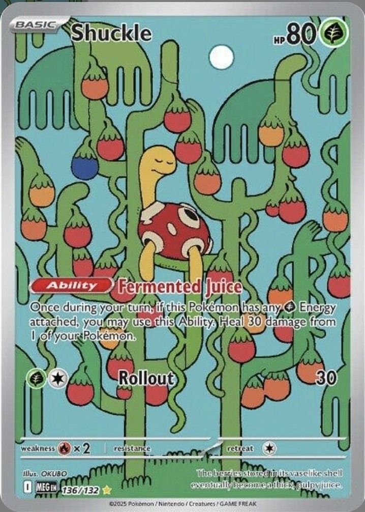 Shuckle Illustration Rare /IR 136/132 - Mega Evolution - English ...