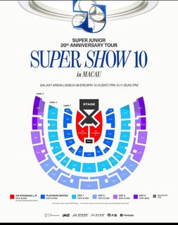 [2連低於原價] SUPER SHOW 10 IN TAIPEI 台北場 SJ SUPER JUNIOR, 門票＆禮券, 活動門票 ...