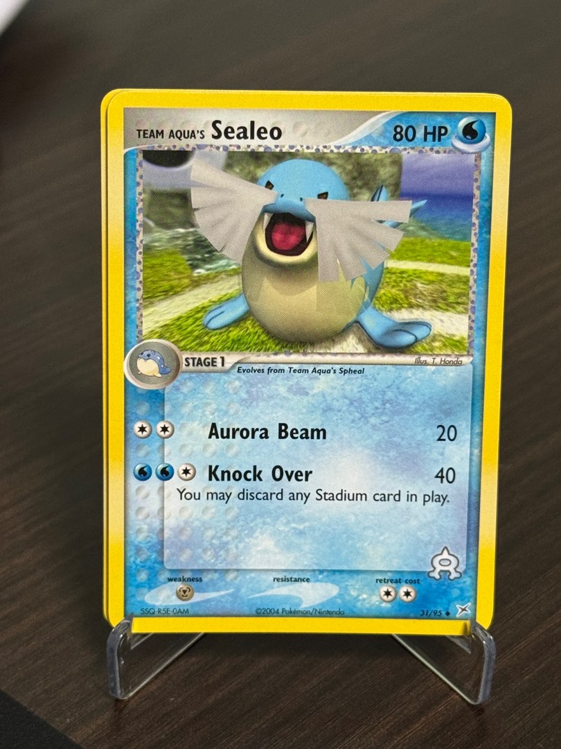 Team Aqua's Sealeo Pokemon Card 31/95, Hobbies & Toys, Toys & Games on ...