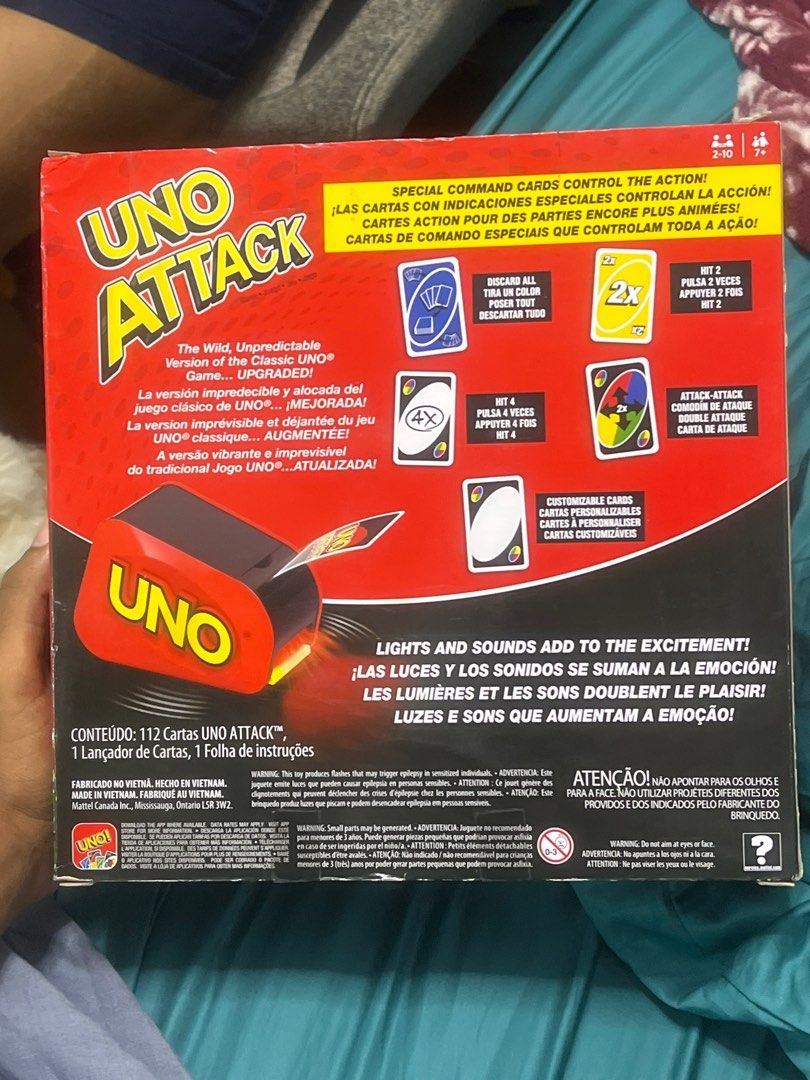 Uno Attack Card Game, Hobbies & Toys, Toys & Games on Carousell