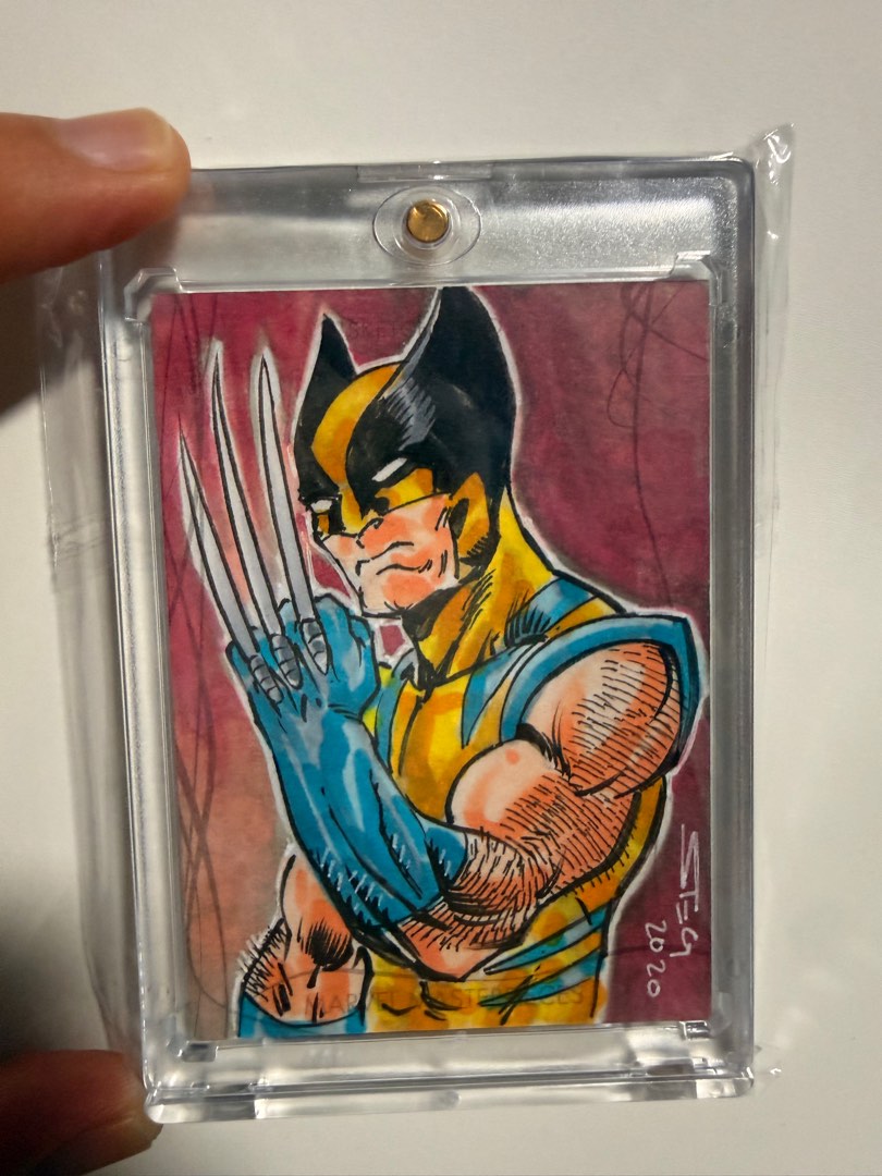 Wolverine (2020 Marvel Masterpieces) Sketch card, Hobbies & Toys, Toys ...