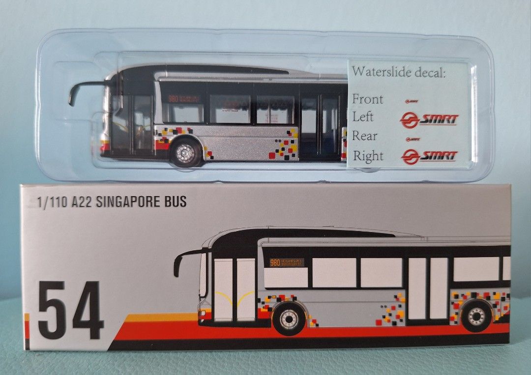 1/110 A22 Singapore Bus - SMRT, Hobbies & Toys, Memorabilia ...