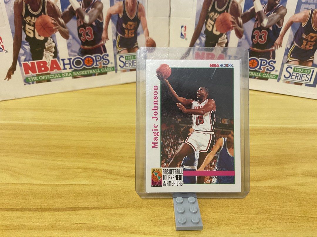 1992-93 NBA Hoops Magic Johnson Basketball Card, Hobbies & Toys ...