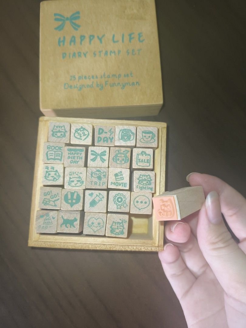 25pc cute diary stamp set, Hobbies & Toys, Stationery & Craft, Craft ...
