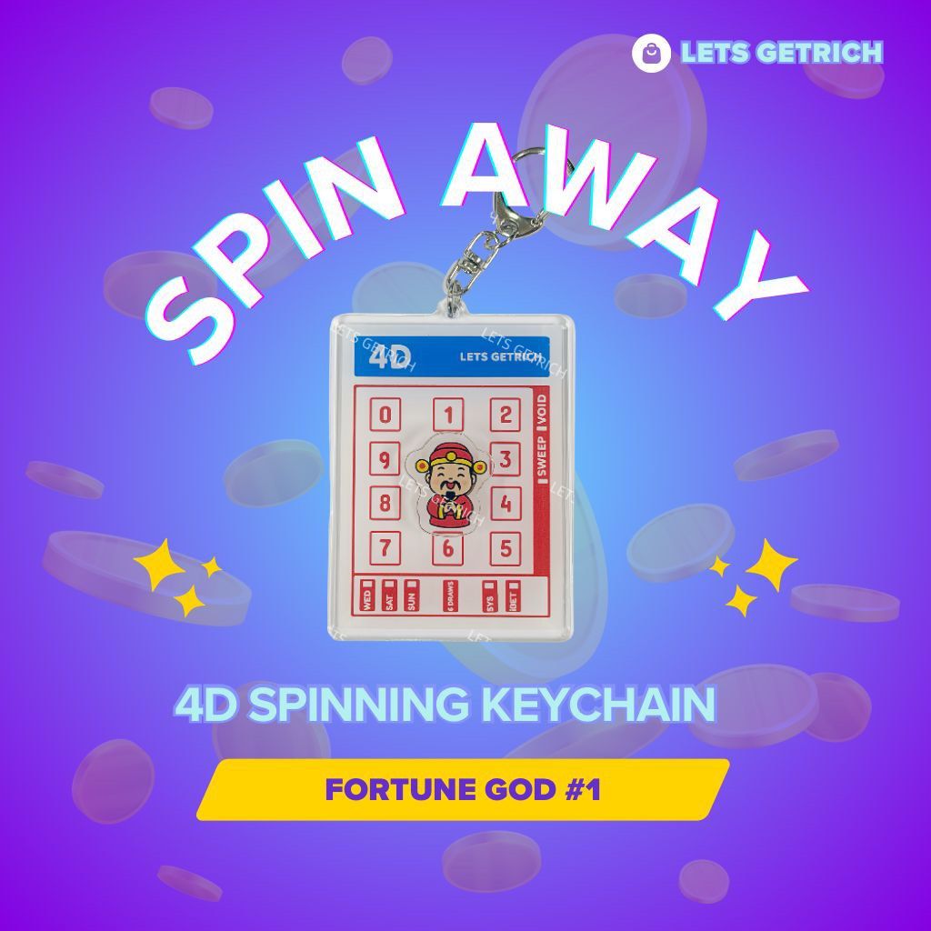 4D Spinning Keychain - Fortune God Series, Hobbies & Toys, Toys & Games ...