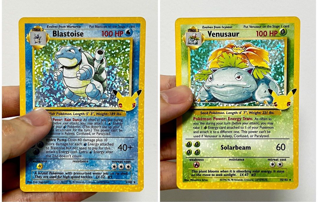 🇬🇧 Holo Bleed Blastoise & Venusaur 25th Anniversary Celebrations ...