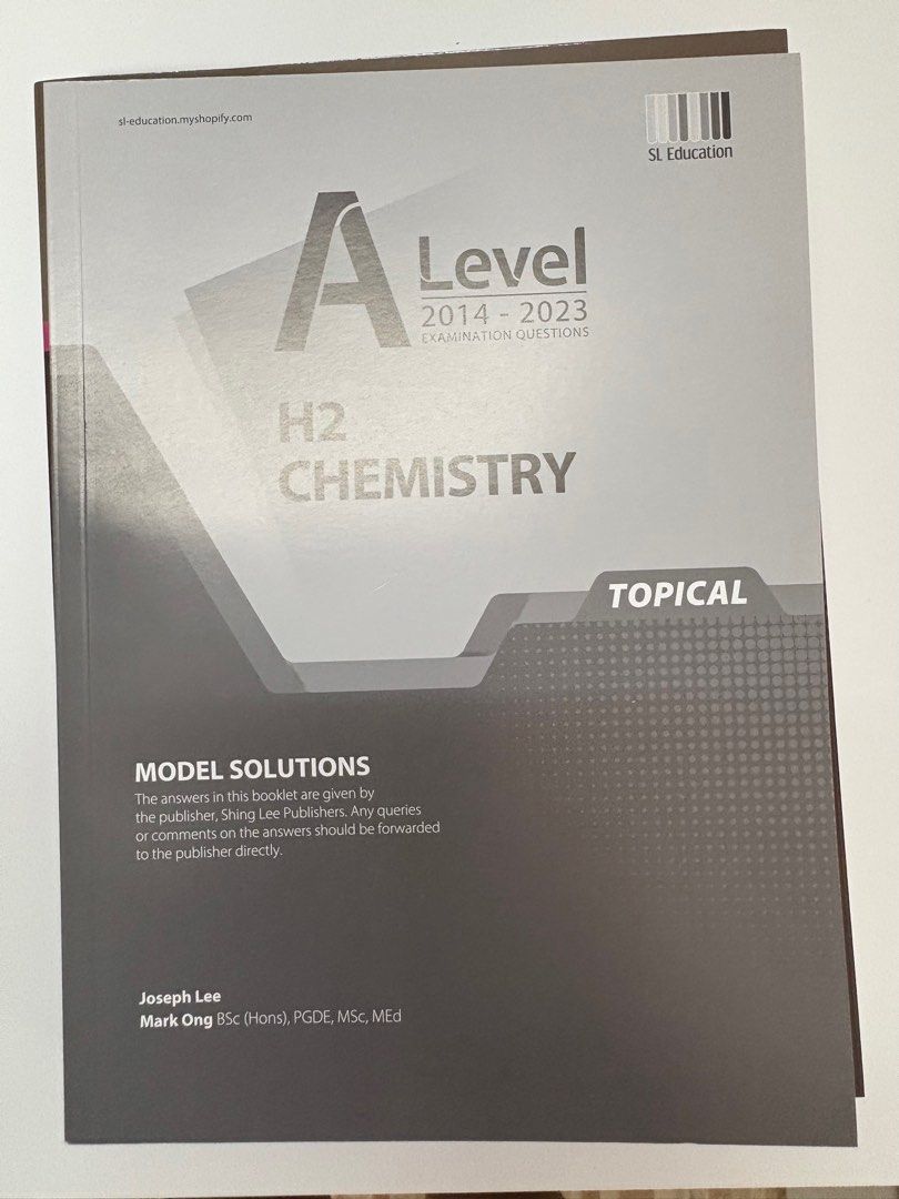 A Level H2 Chemistry Topical Questions 2014-2023, Hobbies & Toys, Books ...