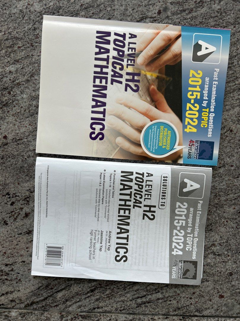 A Level H2 Topical Mathematics 2015-2024, Hobbies & Toys, Books ...
