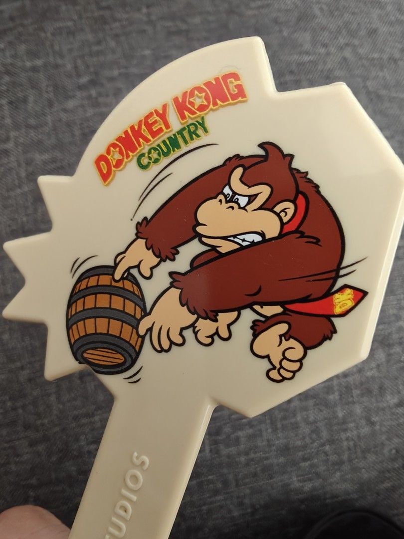 A melamine, heatable dessert spoon from the Nintendo Mario Domkigan area at Universal Studios ...