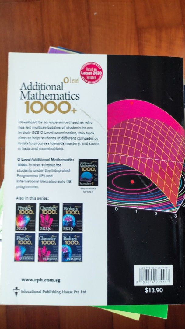 Additional Mathematics 1000+ Textbook - Secondary 3, Hobbies & Toys ...