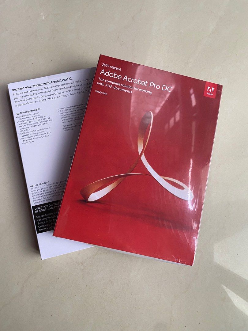 Adobe Acrobat Pro DC 2015 Release - Windows, Computers & Tech, Parts ...