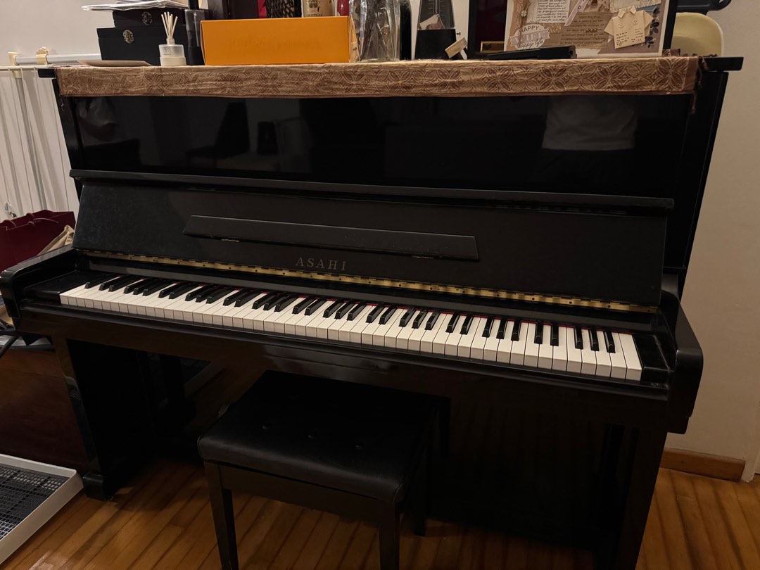 Asahi Piano, Hobbies & Toys, Musical Instruments on Carousell