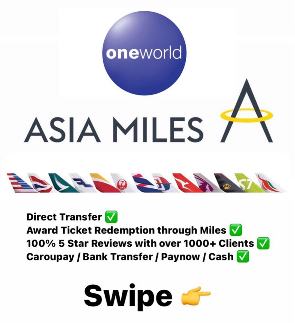 Award Ticket Redemption - Asia Miles Cathay Pacific CX / British ...