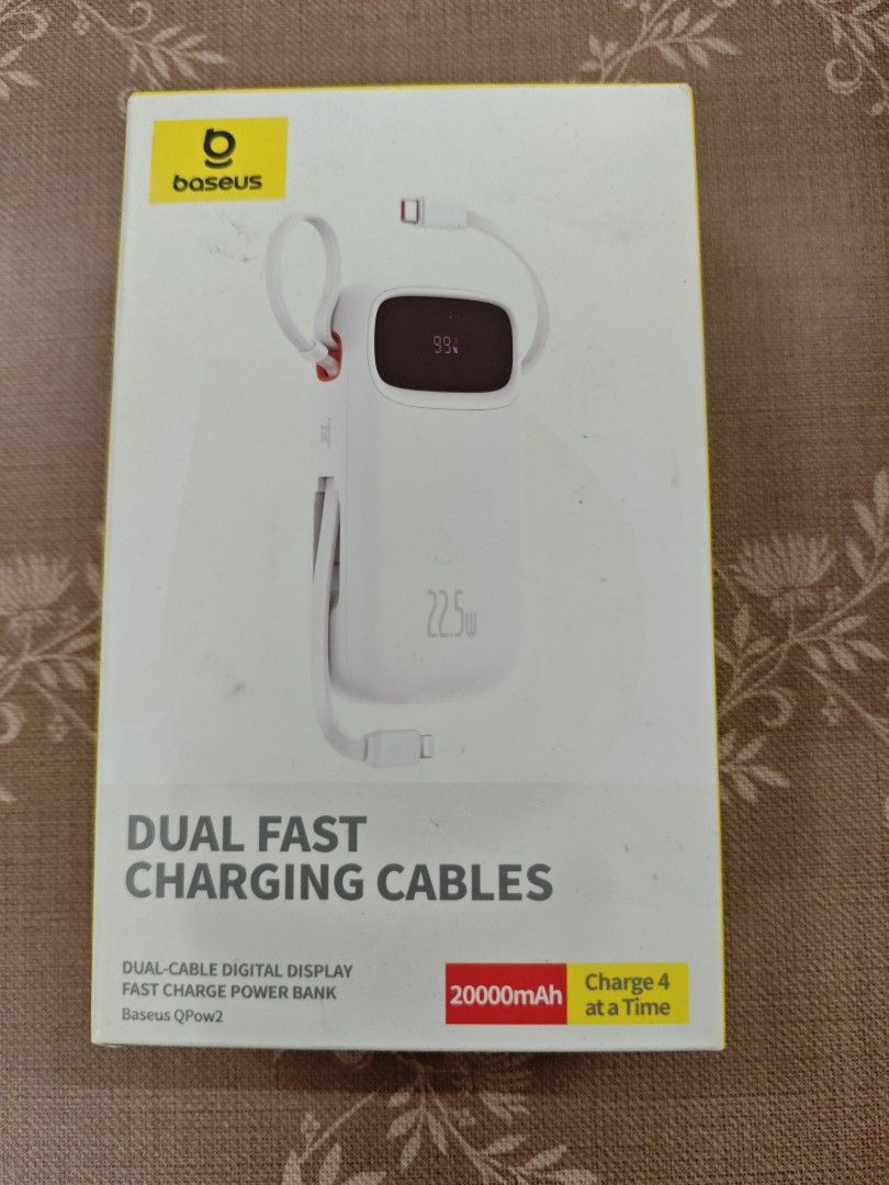 Baseus Dual Fast Charging Power Bank 20000mAh, Mobile Phones & Gadgets ...