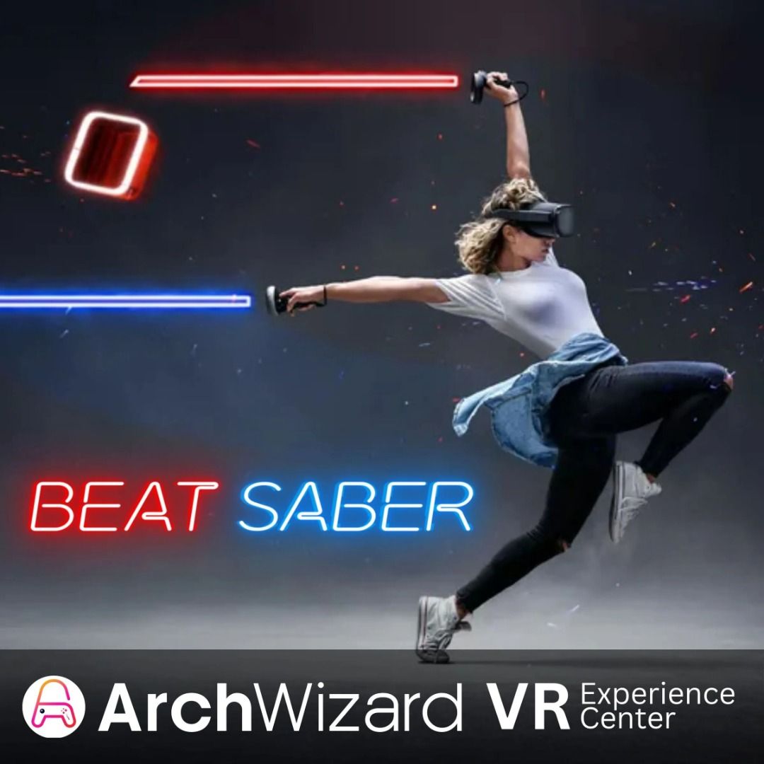 Beat Saber (VR Experience Centre), Video Gaming, Gaming Accessories, Virtual Reality on Carousell