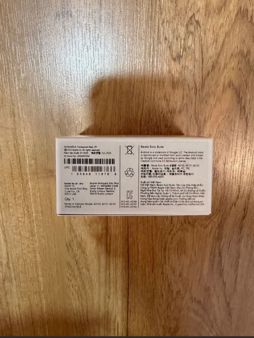 Beats Solo Buds - Transparent Red, Audio, Earphones on Carousell