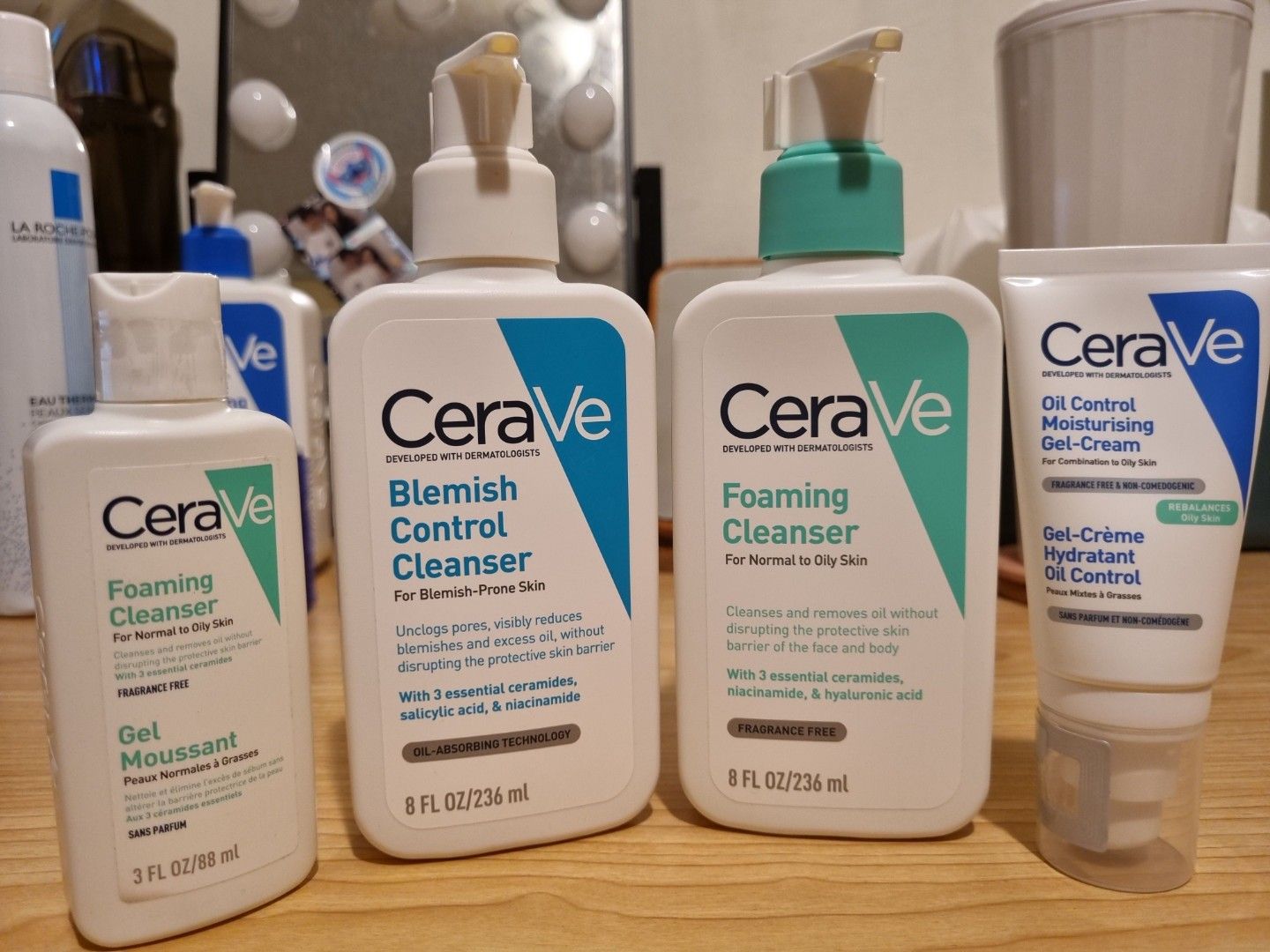 CeraVe Skincare Set - Foaming Cleanser, Blemish Control, Gel-Cream ...