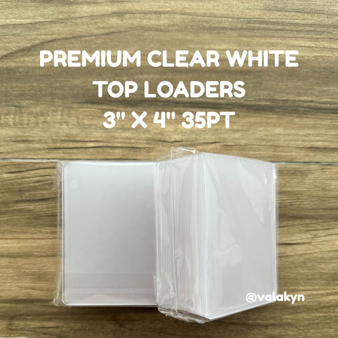 [INSTOCK] 25 Piece CLEAR TOPLOADER POKÉMON ONE PIECE KPOP CARD TOP ...