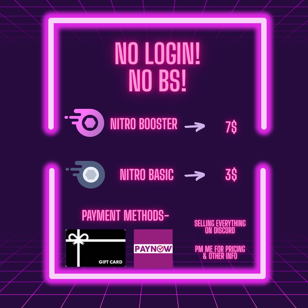 Cheapest Discord Nitro in SG! , Video Gaming, Gaming Accessories, Game ...