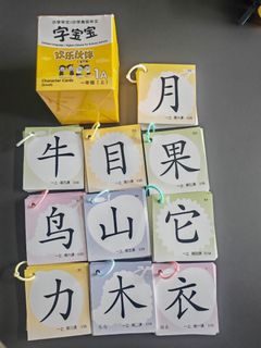 Chinese Character Cards for Primary 1B, Everything Else on Carousell