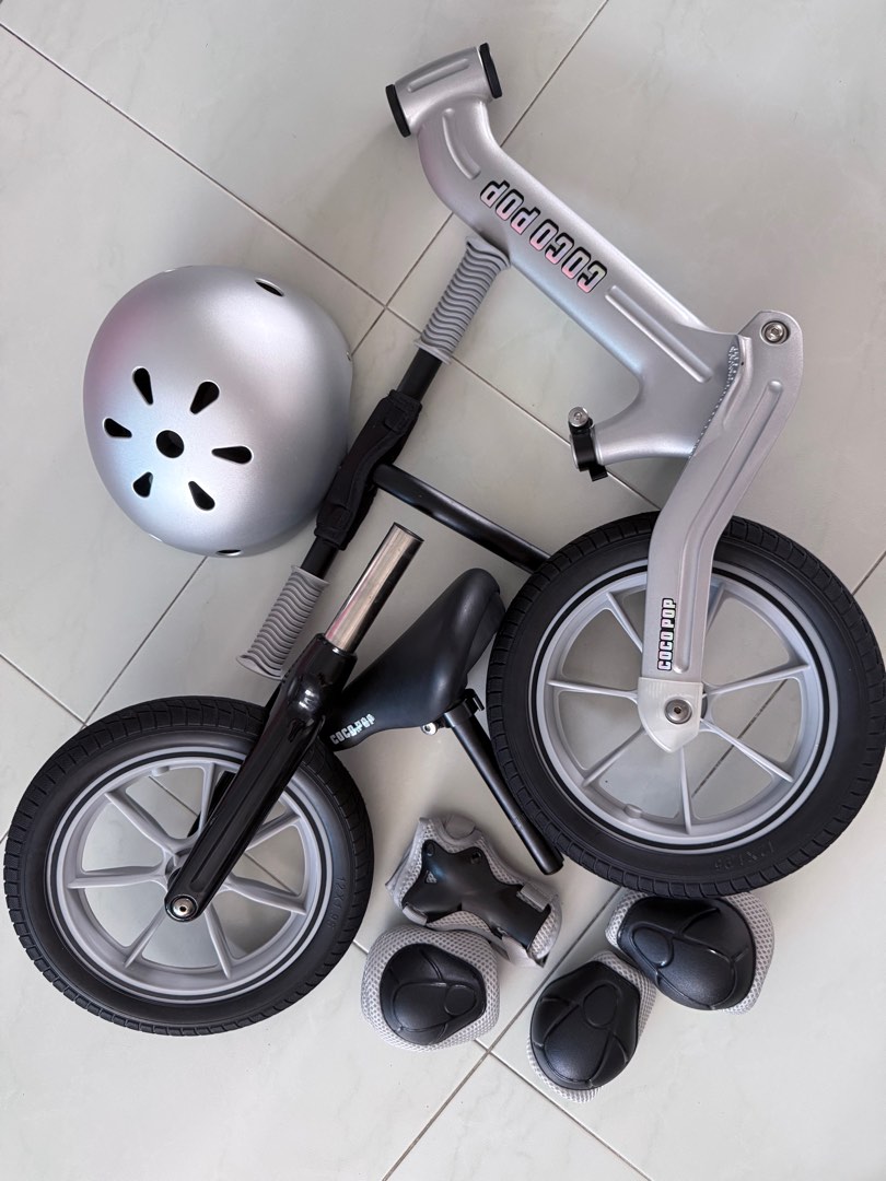 Coco Pop Balance Bike Set - Silver, Sports Equipment, Bicycles & Parts ...