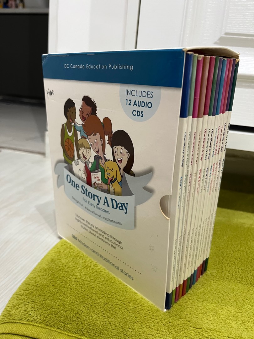 (Complete Set of 12 books with CDs) One Story A Day: 365 Educational ...