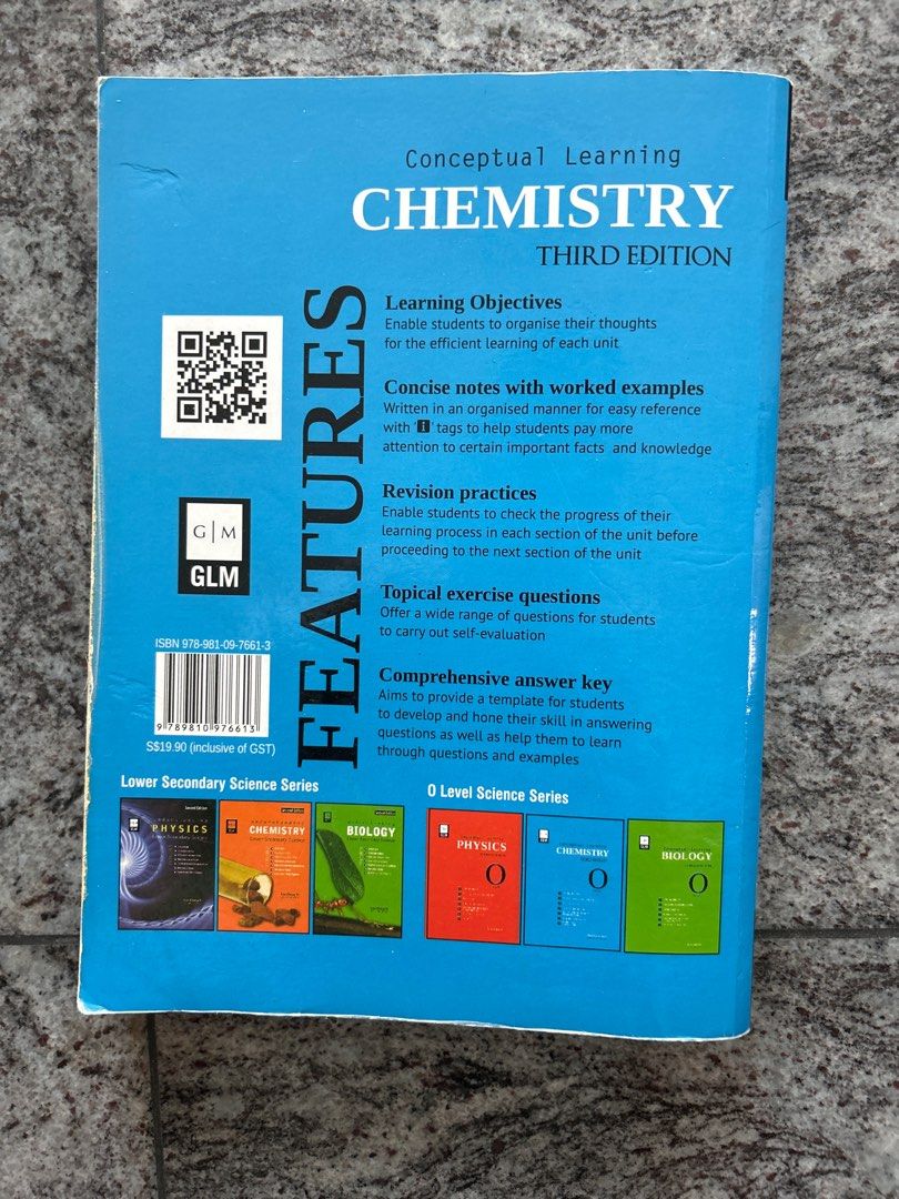 Conceptual Learning Chemistry Textbook - O Level, Hobbies & Toys, Books ...