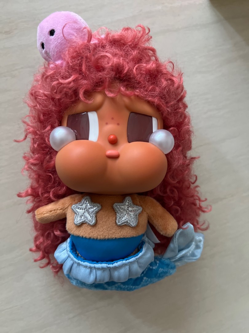Cry Baby Secret pop mart Mermaid Doll with Pink Hair, Hobbies & Toys ...