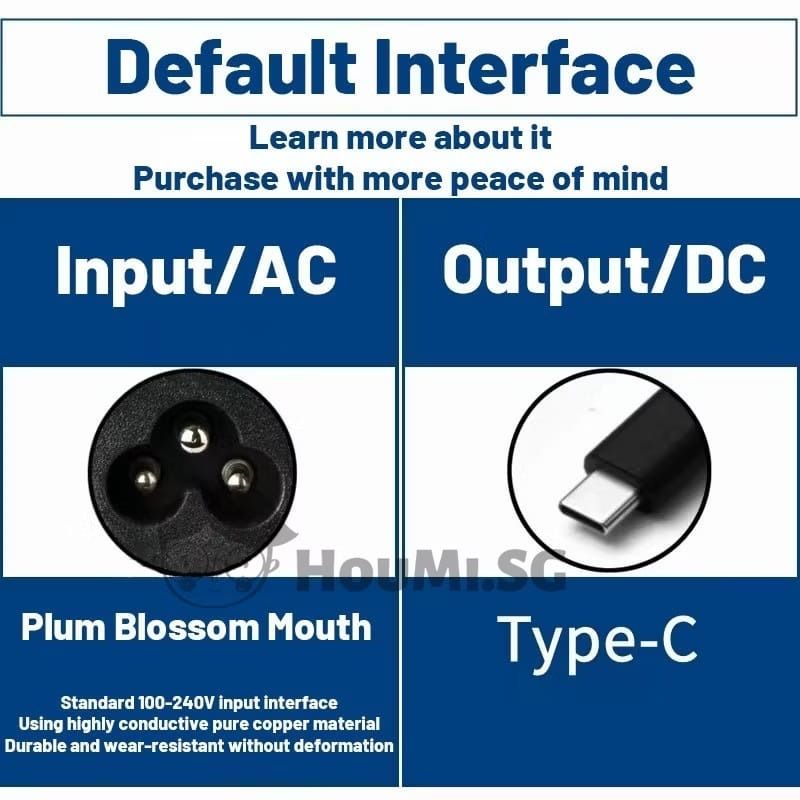 (1hr delivery) Dell Original 65W Laptop Charger Type C Fast Charging ...