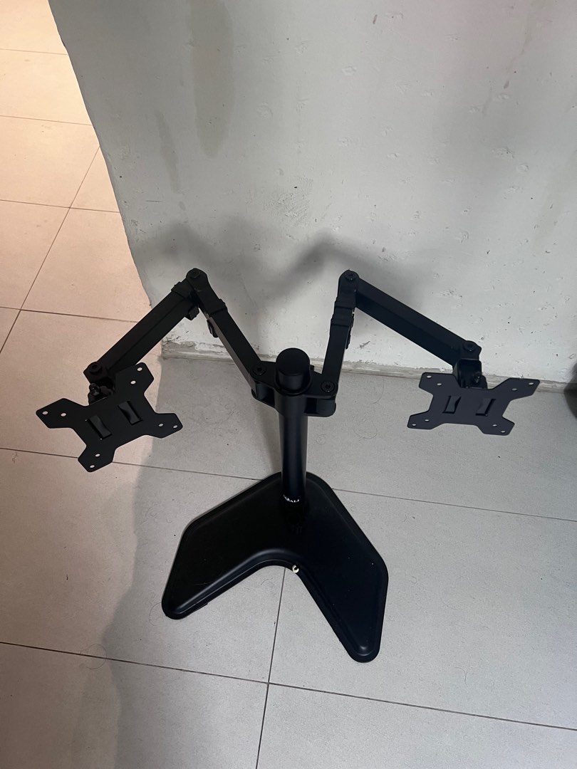 Dual Monitor Stand - Black, Computers & Tech, Parts & Accessories ...