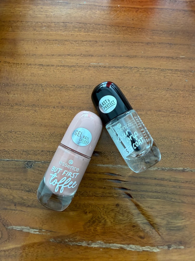 Essence Nail Polish Set - 'But First Toffee' & Top Coat, Beauty ...