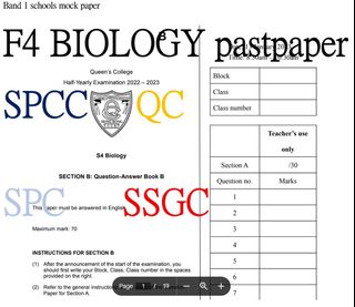 F4 Chemistry Past Paper, 興趣及遊戲, 書本 & 文具, 教科書 - Carousell