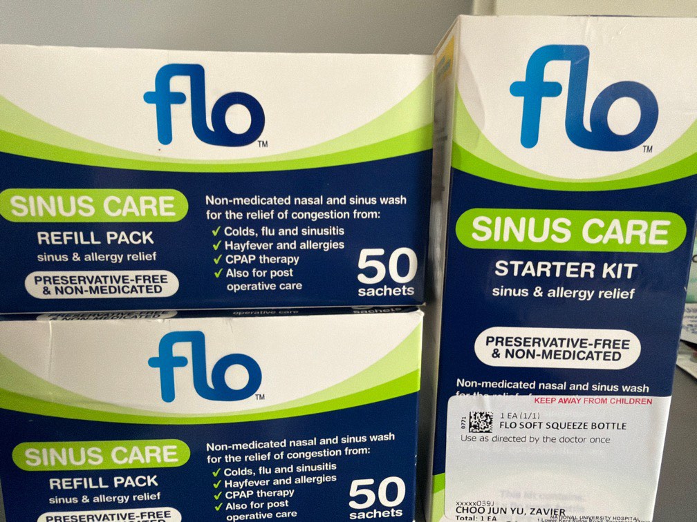 Flo Sinus Care Starter Kit and Refill Pack, Health & Nutrition, Medical ...