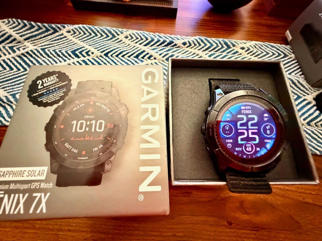 Garmin Fenix 7X Sapphire Pro Solar Multisport GPS Watch, Mobile Phones ...