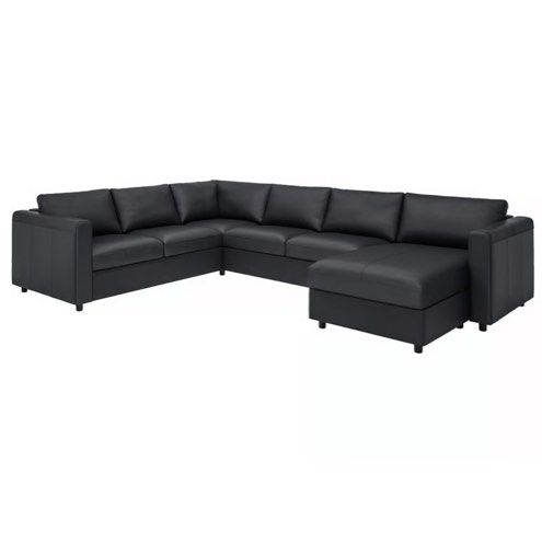 Great condition black IKEA L Shape Sofa, Furniture & Home Living ...