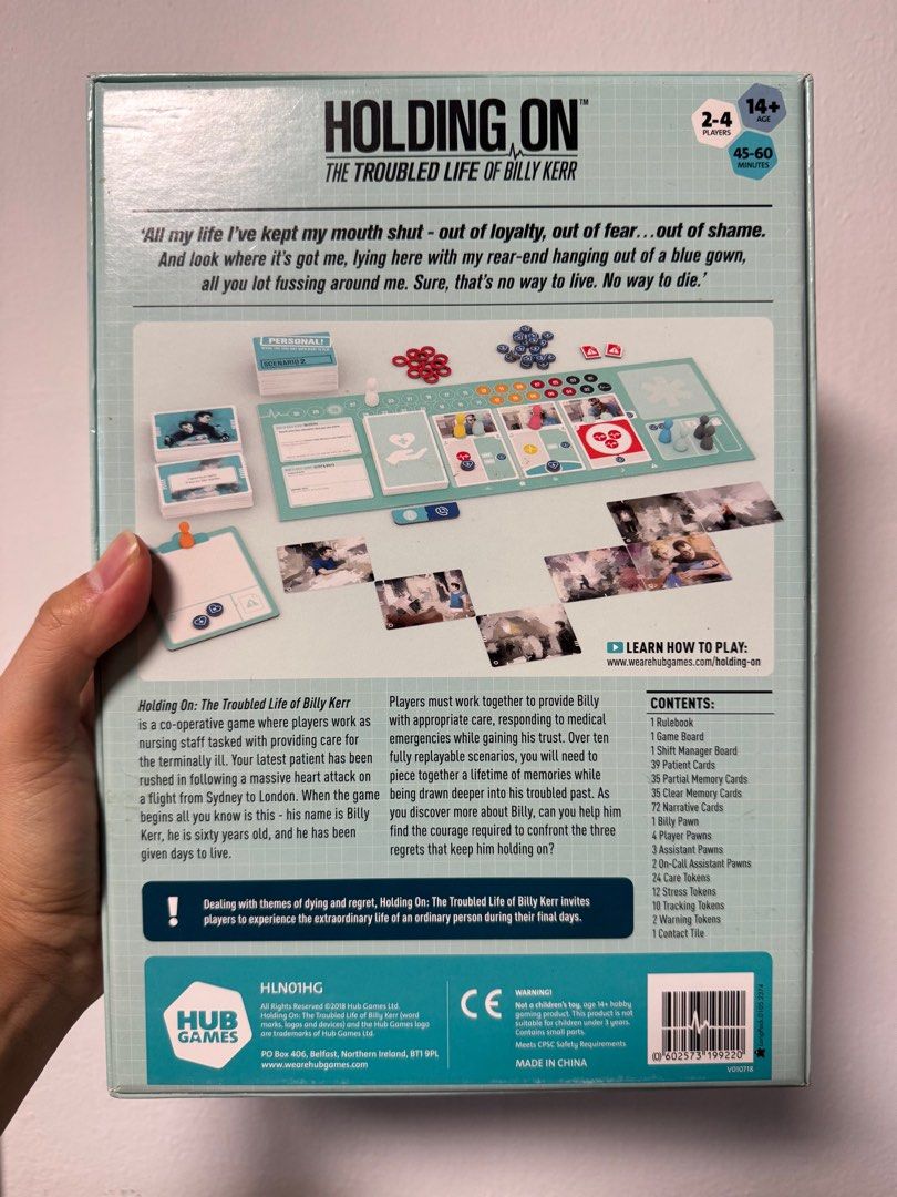 Holding On: The Troubled Life of Billy Kerr Board Game, Hobbies & Toys ...