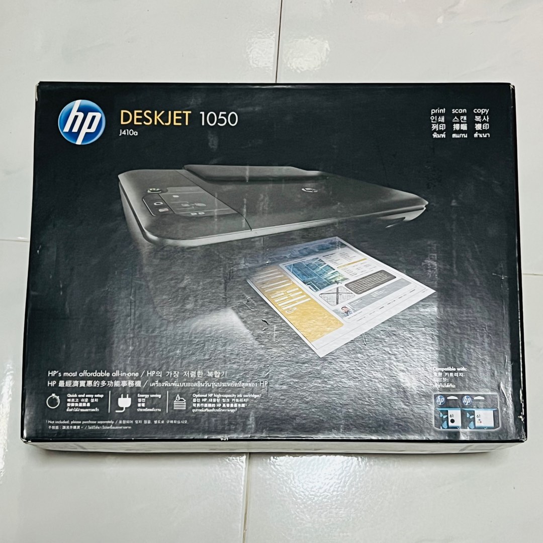 HP Deskjet 1050 J410a All-in-One Printer, Computers & Tech, Printers ...