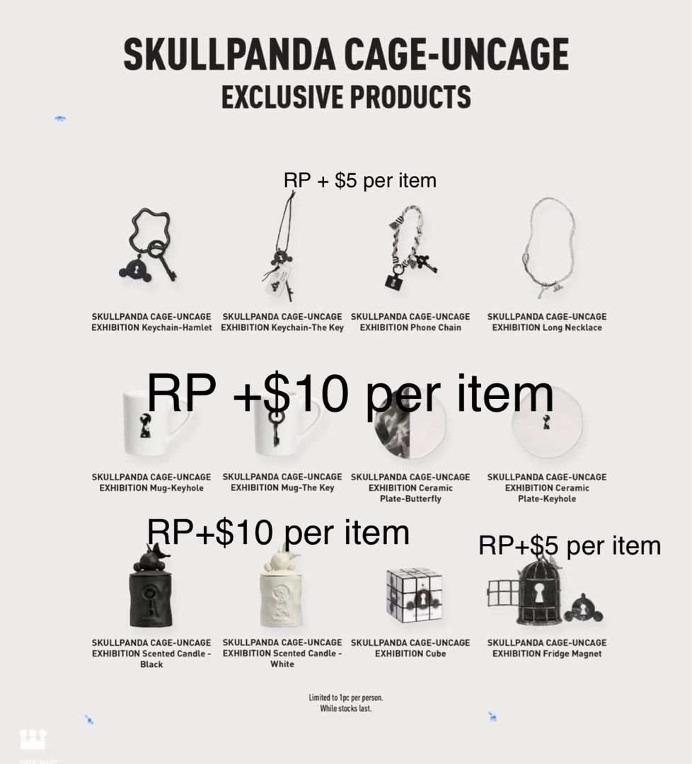 HTB SKULLPANDA CAGE-UNCAGE Exhibition Merchandise, Hobbies & Toys, Toys ...
