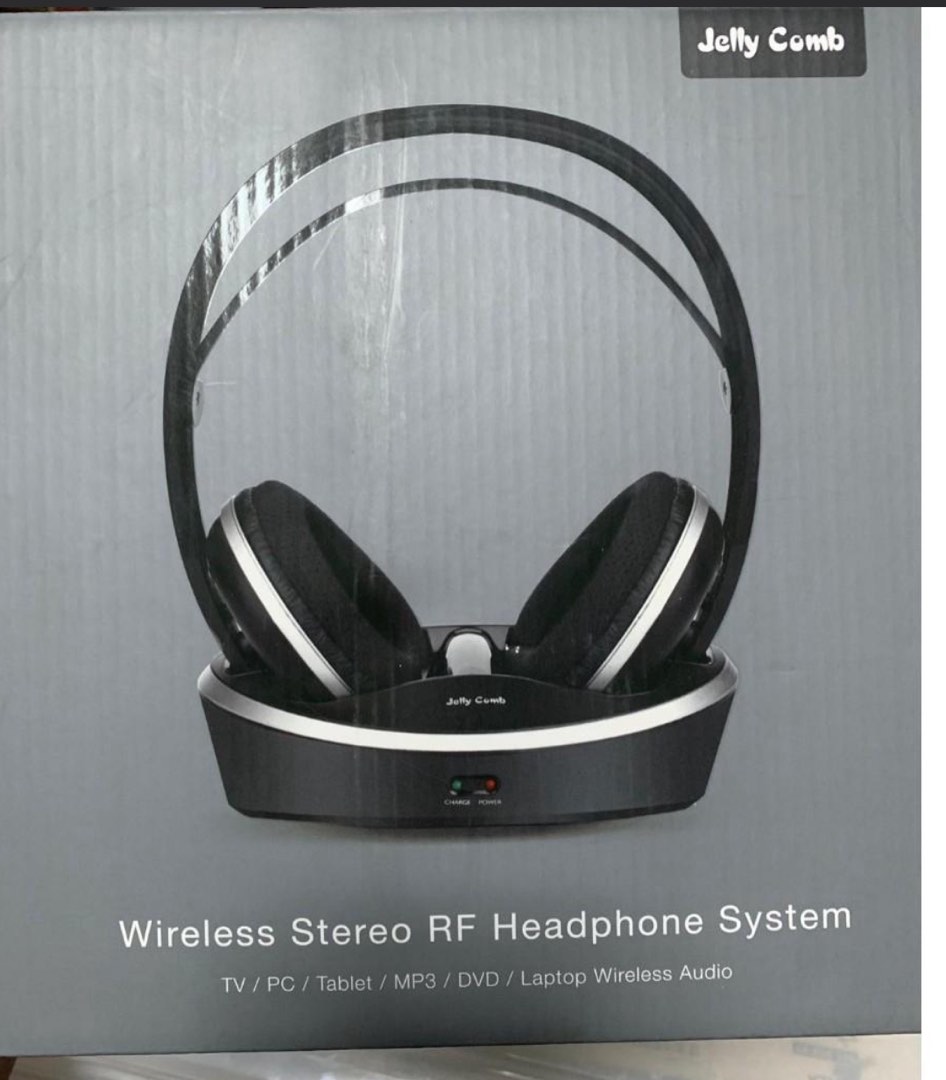 Jelly Comb Wireless Stereo RF Headphones, Audio, Headphones & Headsets ...