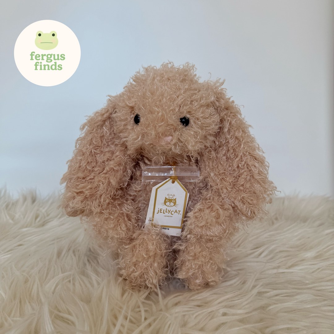 Jellycat Bashful Luxe Curly Bunny, Hobbies & Toys, Toys & Games on ...
