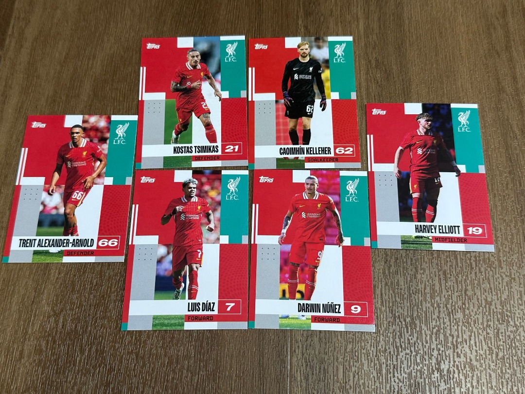 Kelleher, Nunez, TAA, Elliot, Diaz, Tsimikas Liverpool EPL Champions ...
