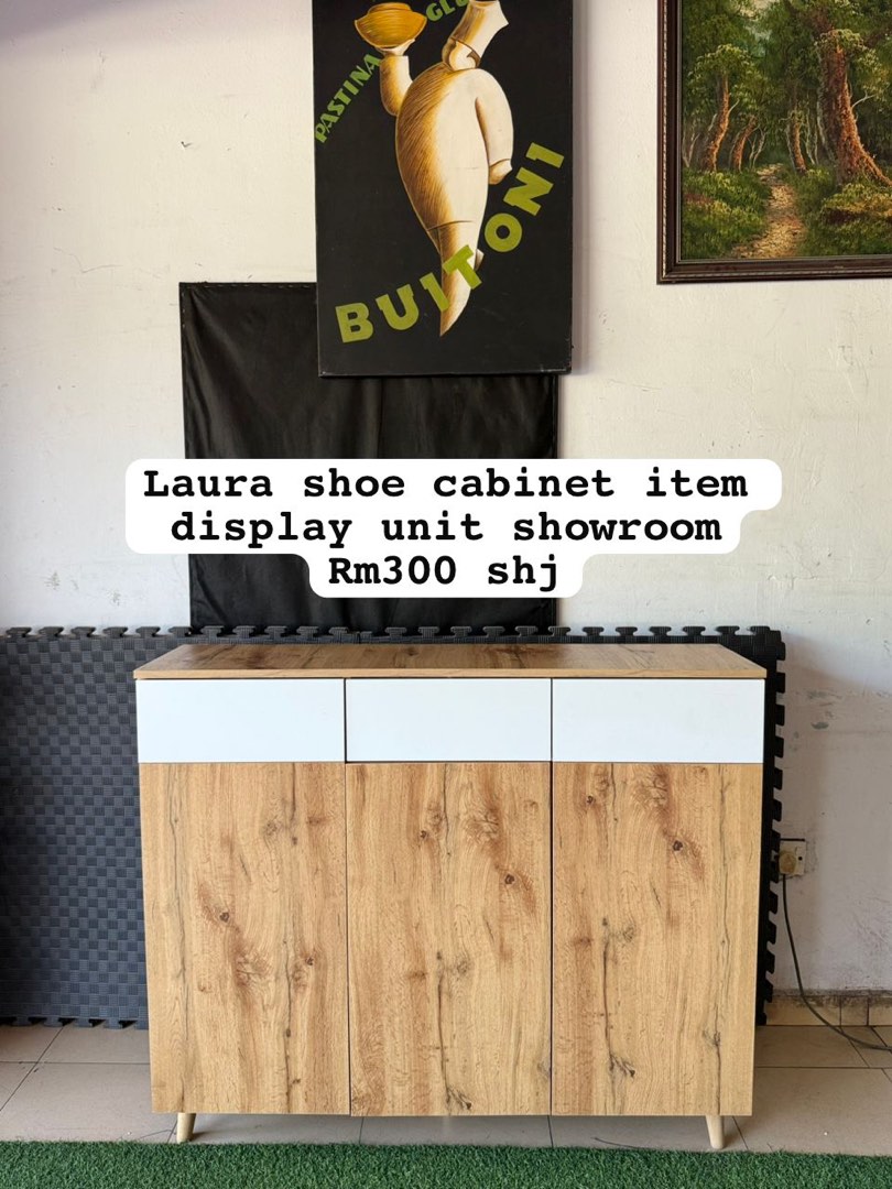 Laura Shoe Cabinet in Wotan Oak, Furniture & Home Living, Furniture ...