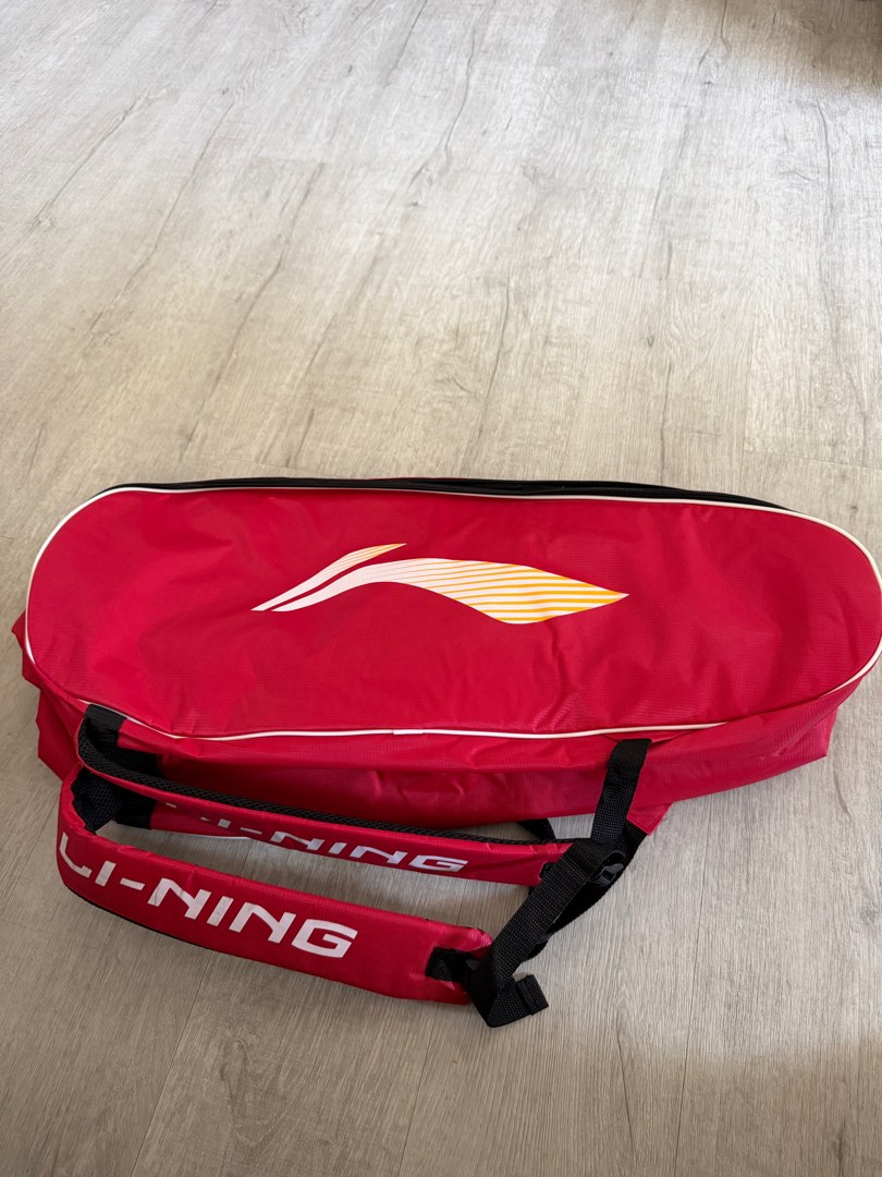 Li-Ning Badminton Racket Bag - Red, Sports Equipment, Sports & Games ...